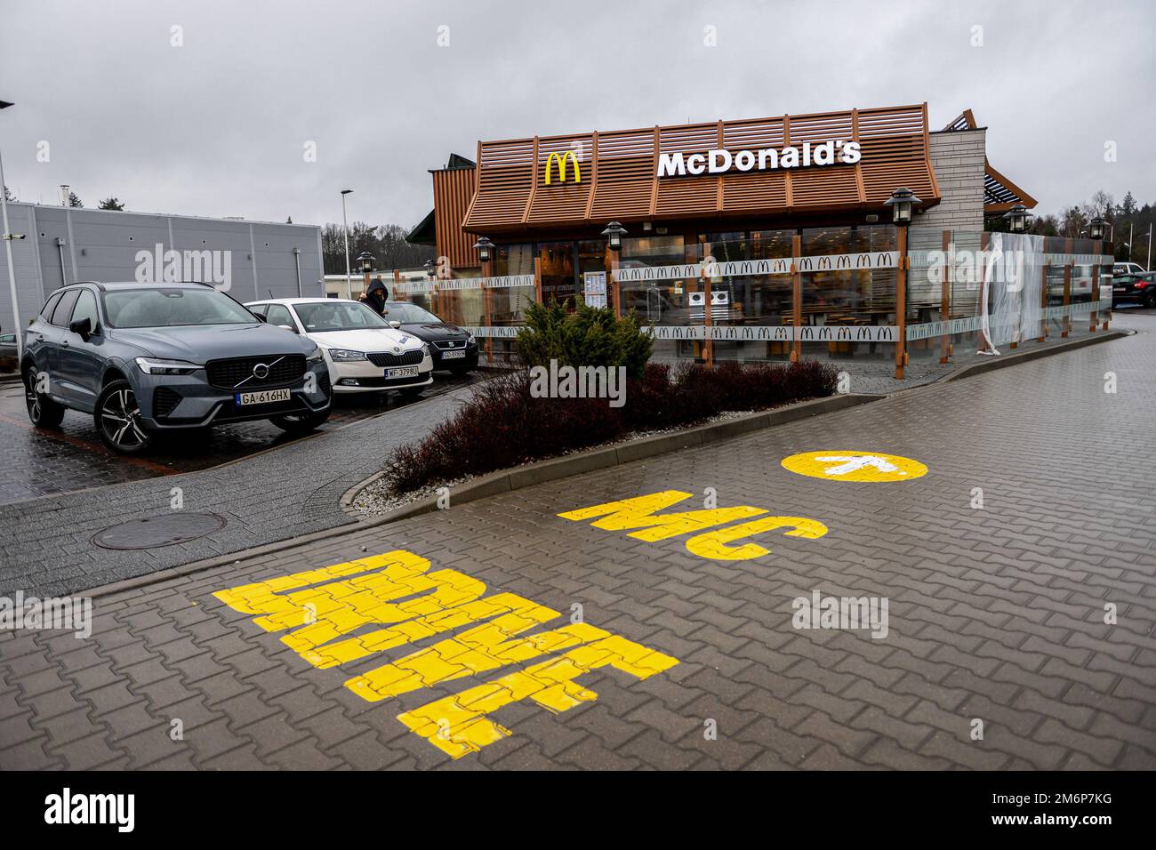 A Mcdonald's and McDrive logo are seen at Mcdonald's restaurant in ...