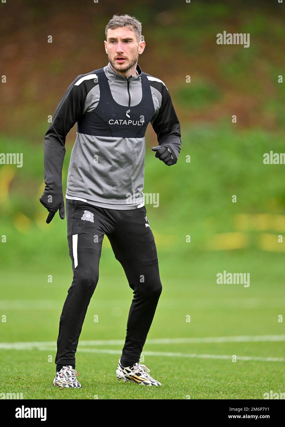 Plymouth Argyle midfielder Danny Mayor (10) during the Plymouth Argyle ...
