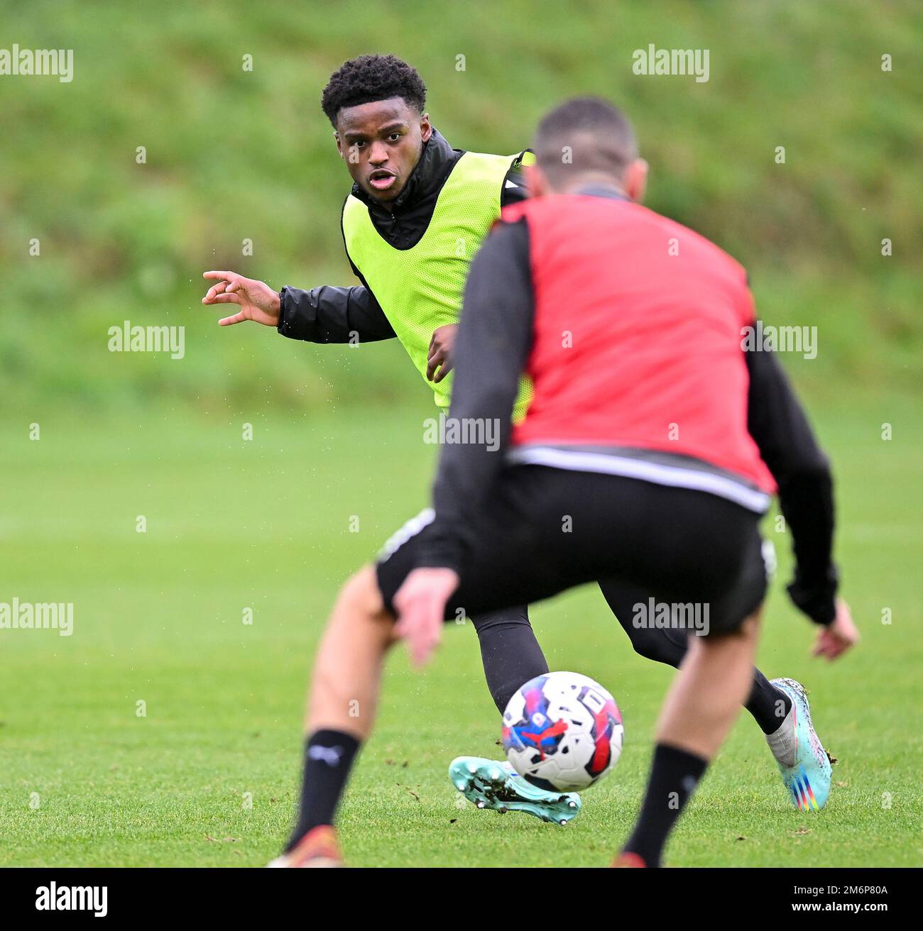 Plymouth Argyle full back Bali Mumba (17) makes a pass during the ...