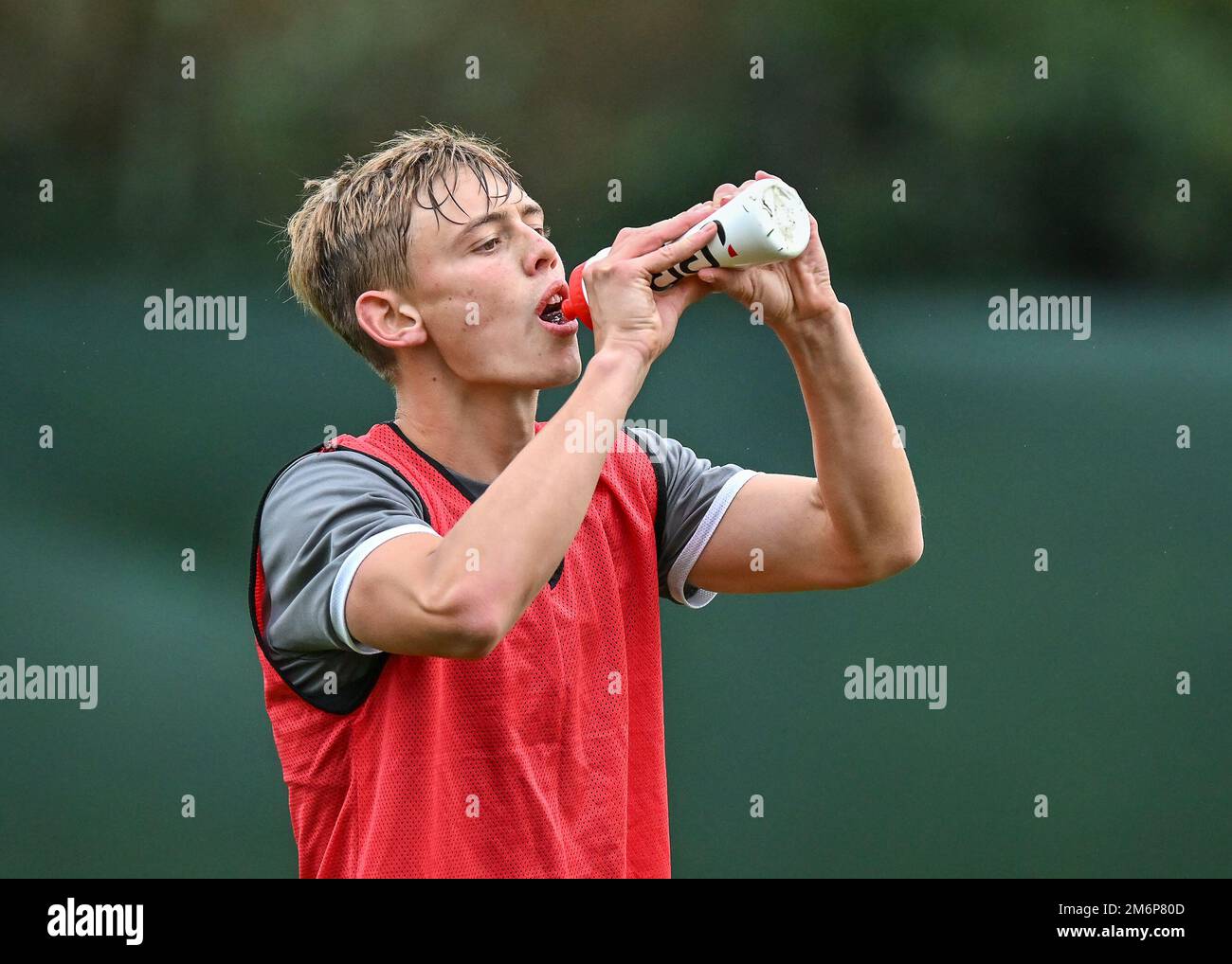 Plymouth Argyle forward Ben Waine (23) have a drink during the Plymouth ...