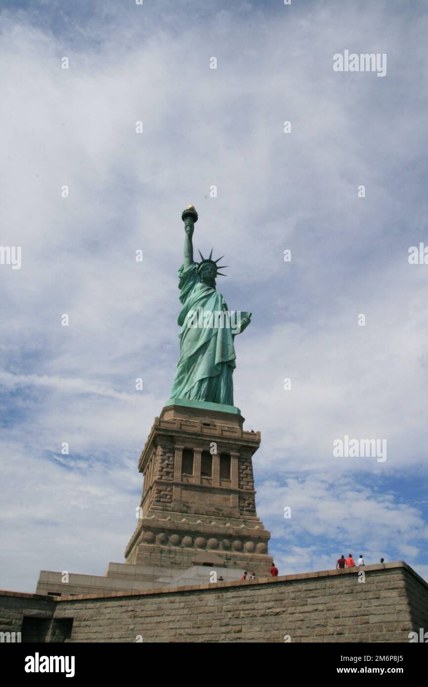 The New York city Statue of Liberty Monument attraction Stock Photo - Alamy