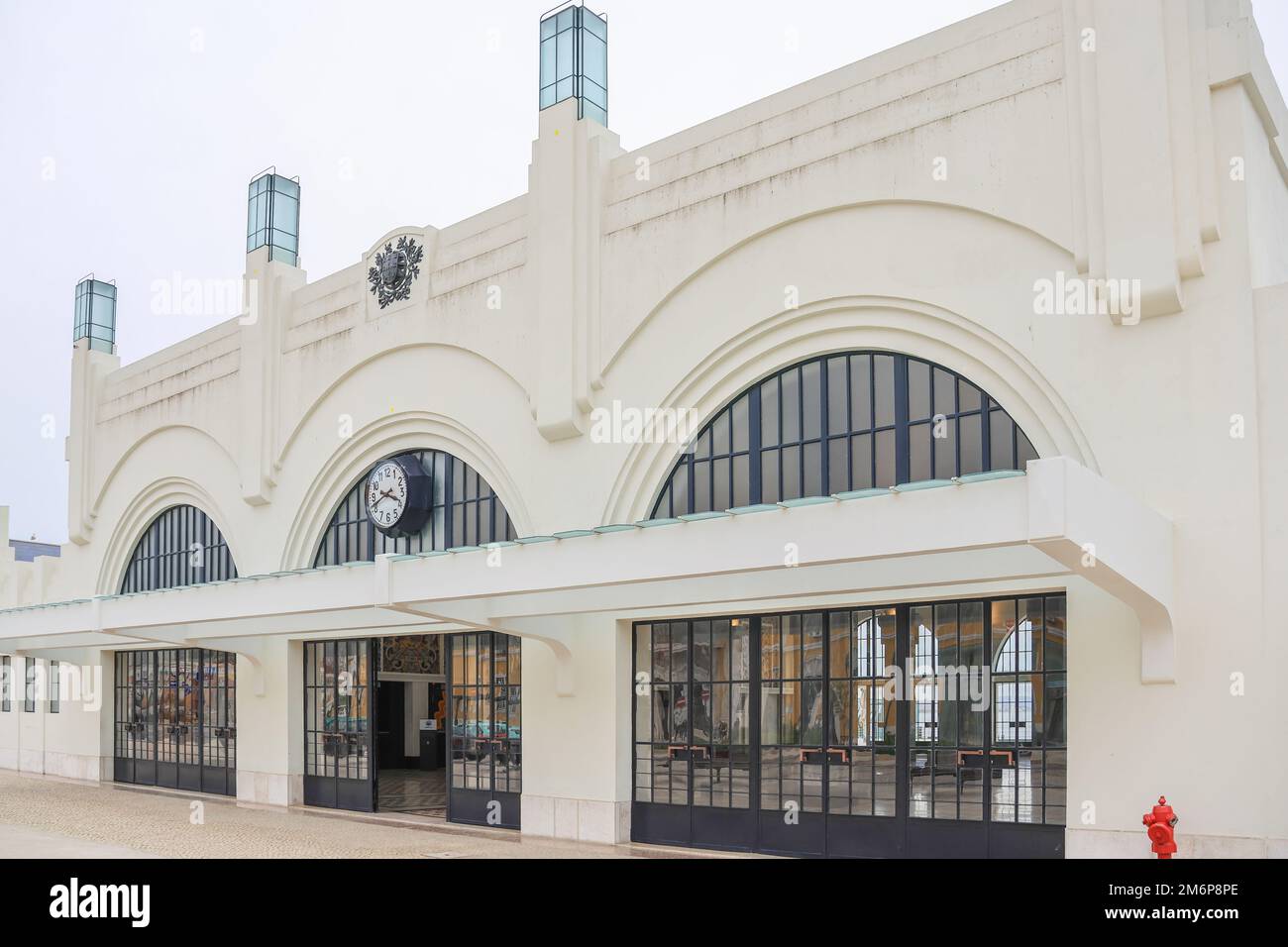 Terreiro of Paco historic ferry terminal building in the city of Lisbon ...