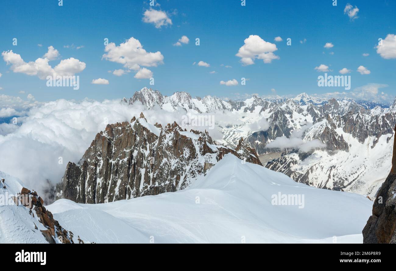 Mont blanc range spring hi-res stock photography and images - Alamy