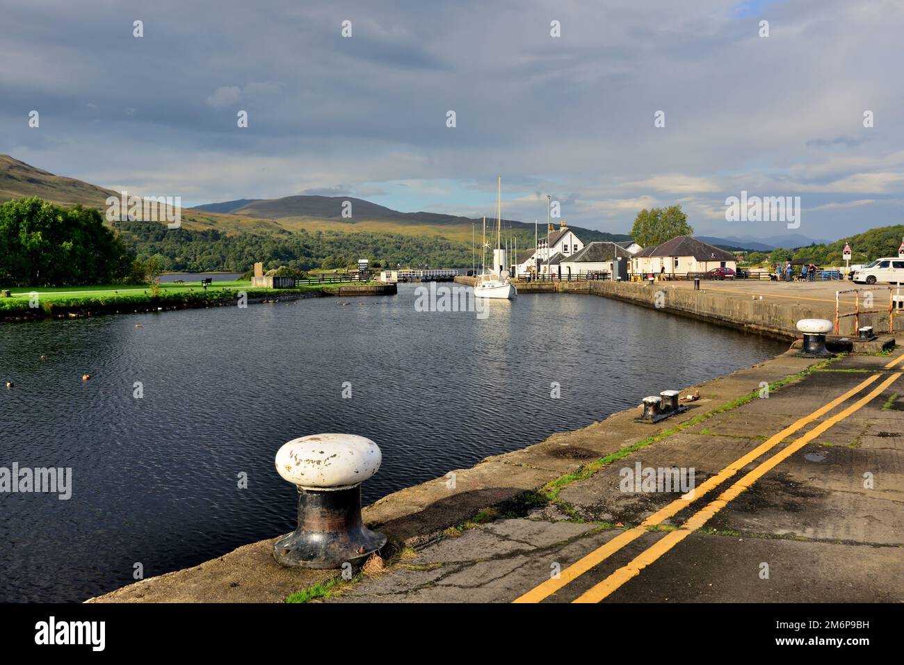 Corpach basin at the western end of the Caledonian canal, near Fort ...