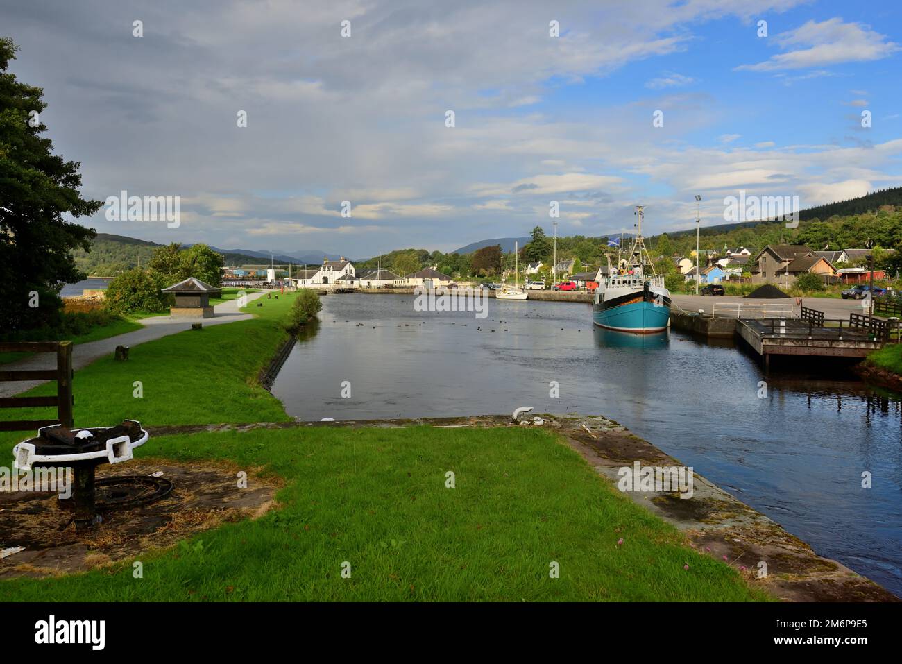 Corpach basin at the western end of the Caledonian canal, near Fort ...