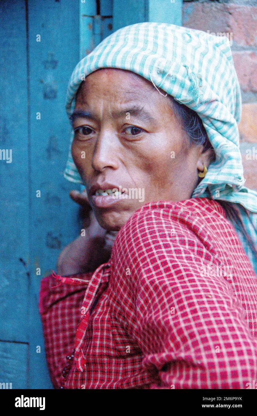 Faces of Nepal: Woman with Broken Smile Stock Photo - Alamy