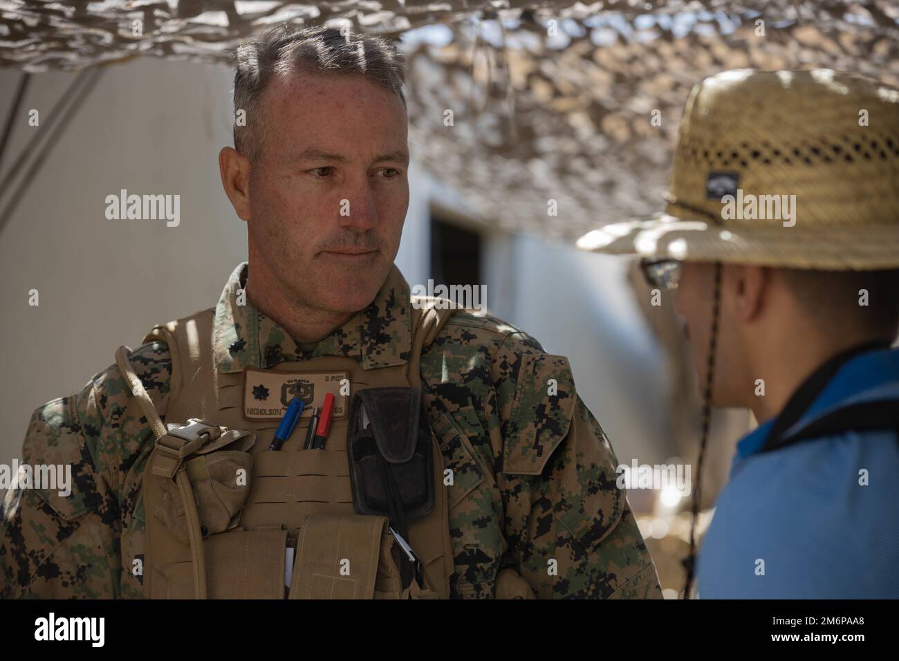 U.S. Marine Corps Lt. Col. Andrew D. Nicholson, the battalion commander ...