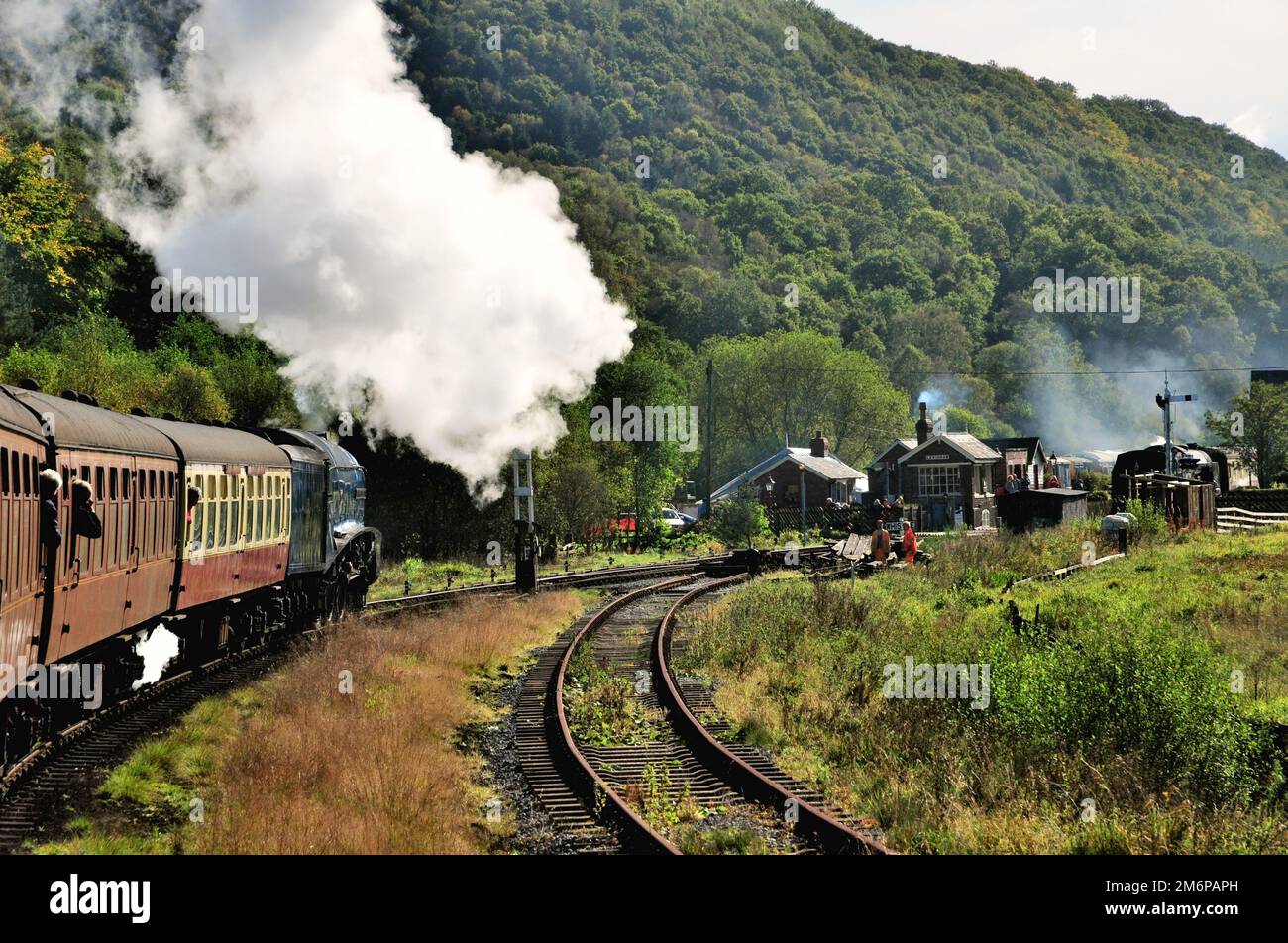 A4 pacific no 4498 sir nigel gresley steam locomotive hi-res stock ...