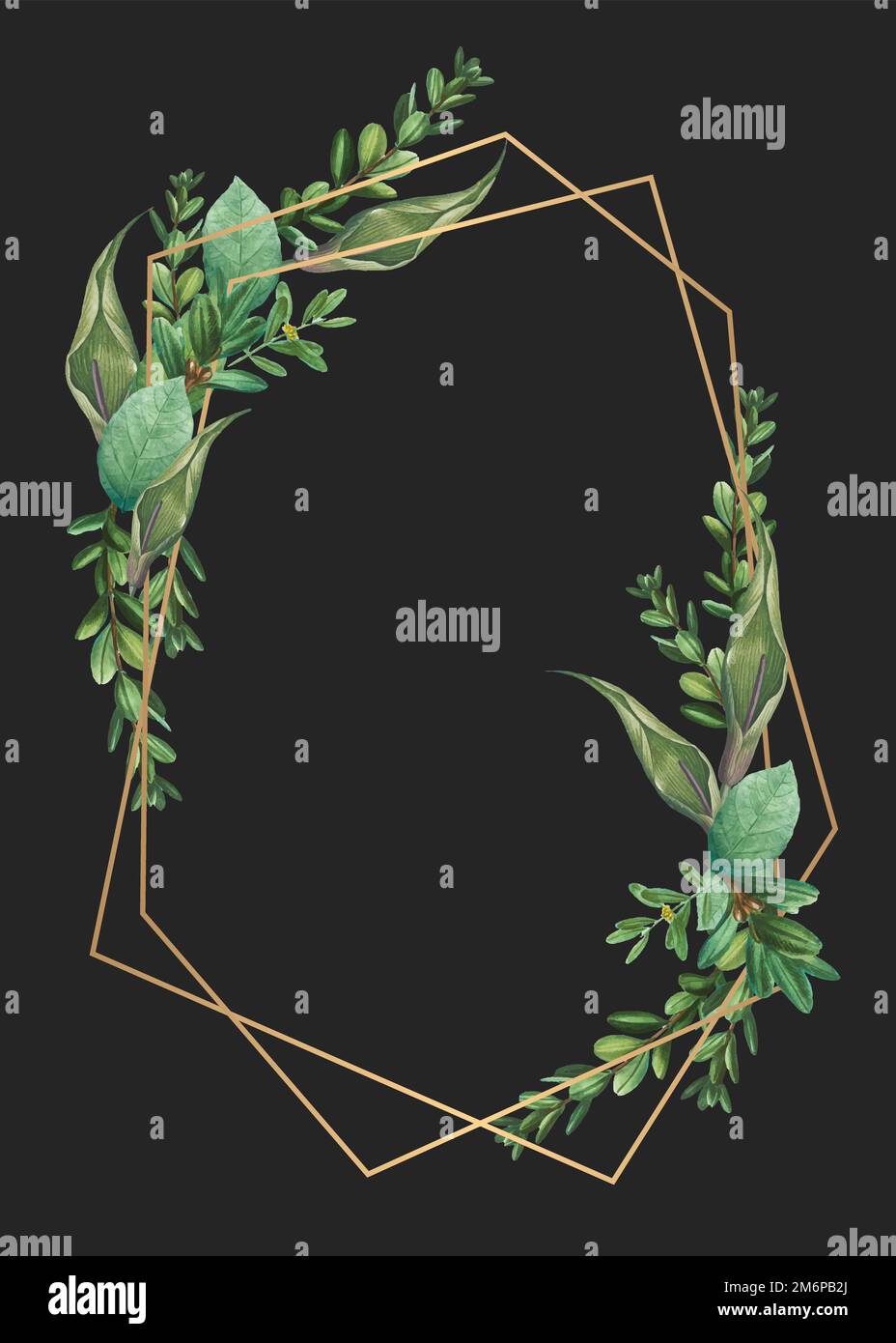 Tropical botanical frame design vector Stock Vector Image & Art - Alamy