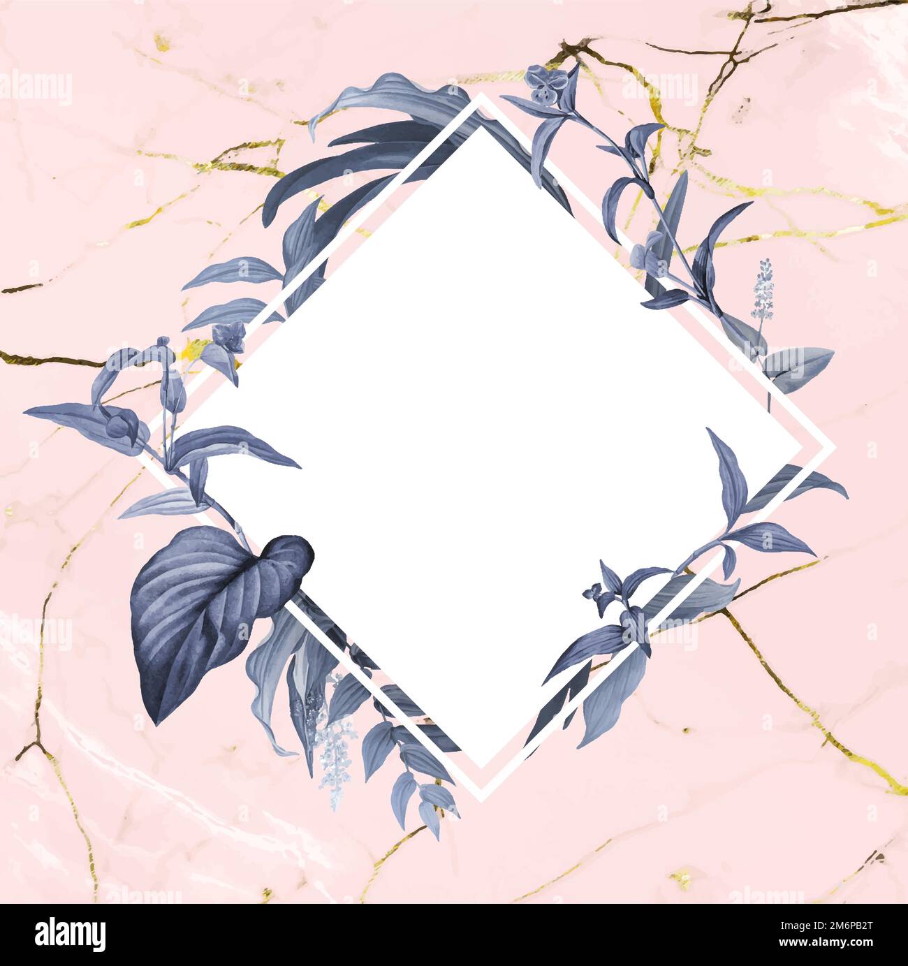 Luxurious floral wedding frame vector Stock Vector Image & Art - Alamy