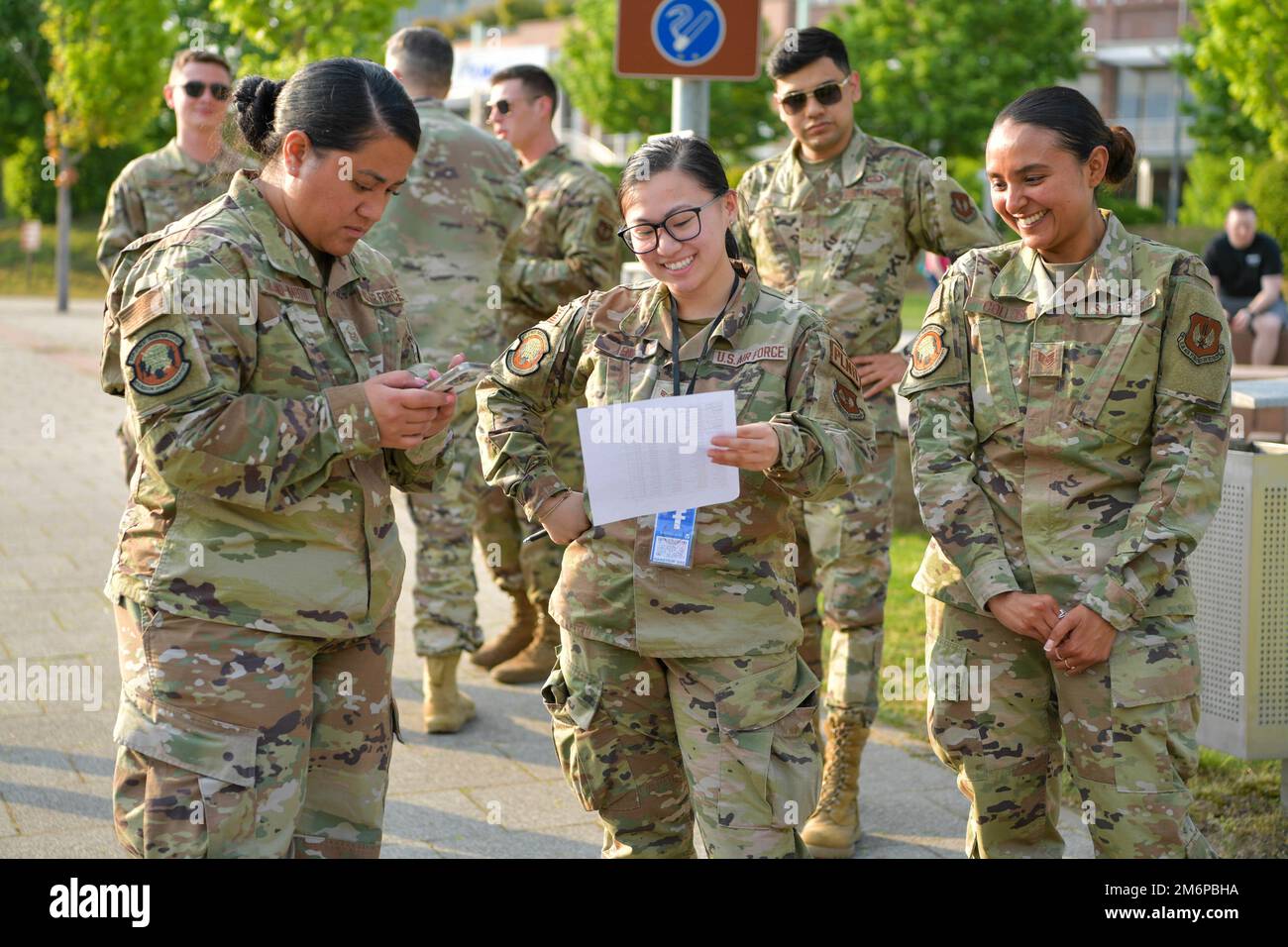 The Deployment Transition Center’s team waiting outside the passenger ...