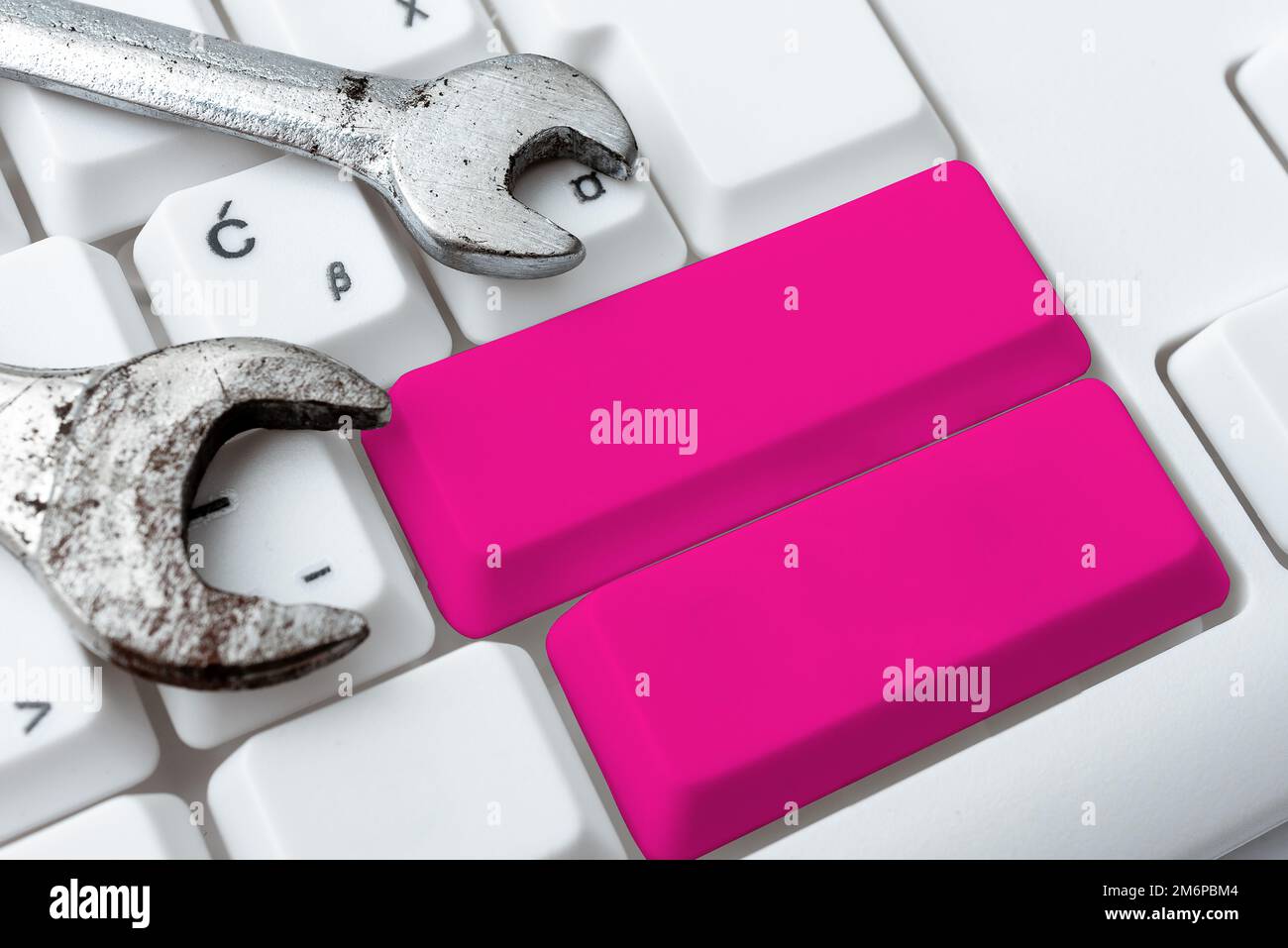 Computer Keyboard And Symbol.Information Medium For Communication ...