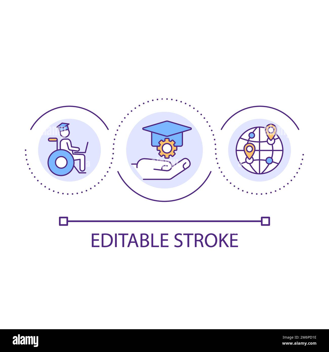 Accessible education loop concept icon Stock Vector Image & Art - Alamy