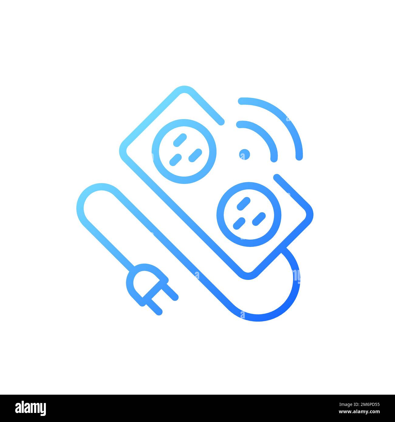 Smart power strip pixel perfect gradient linear vector icon Stock Vector Image & Art - Alamy