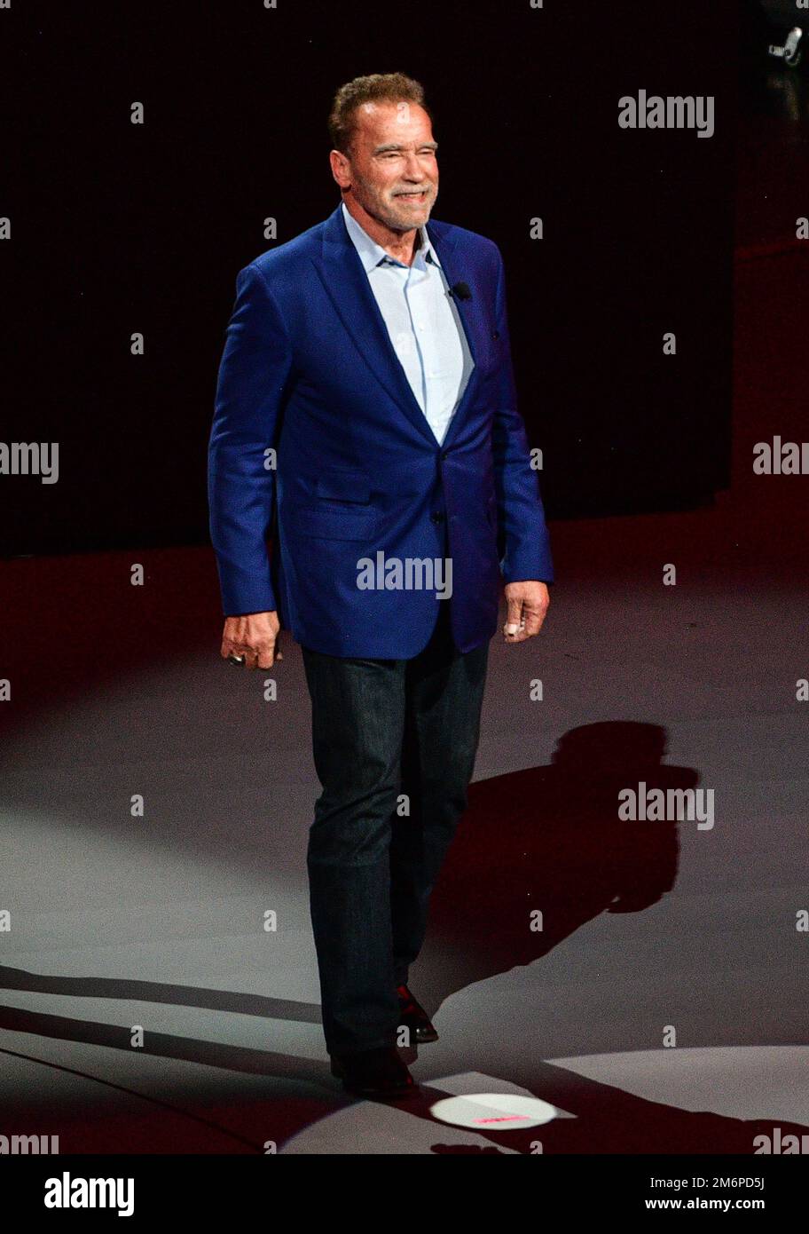 Las Vegas, NV, USA. 4th Jan, 2023. Arnold Schwarzenegger speaks during ...