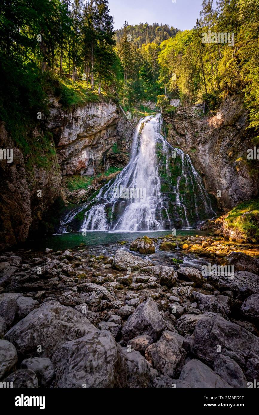 Gollinger Waterfalls near Salzburg in Austria Stock Photo - Alamy