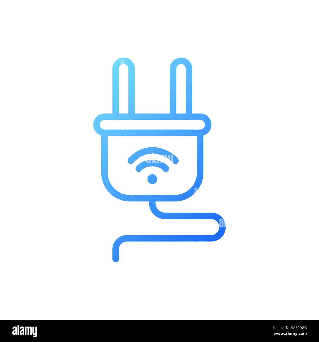 Smart plug pixel perfect gradient linear vector icon Stock Vector Image & Art - Alamy