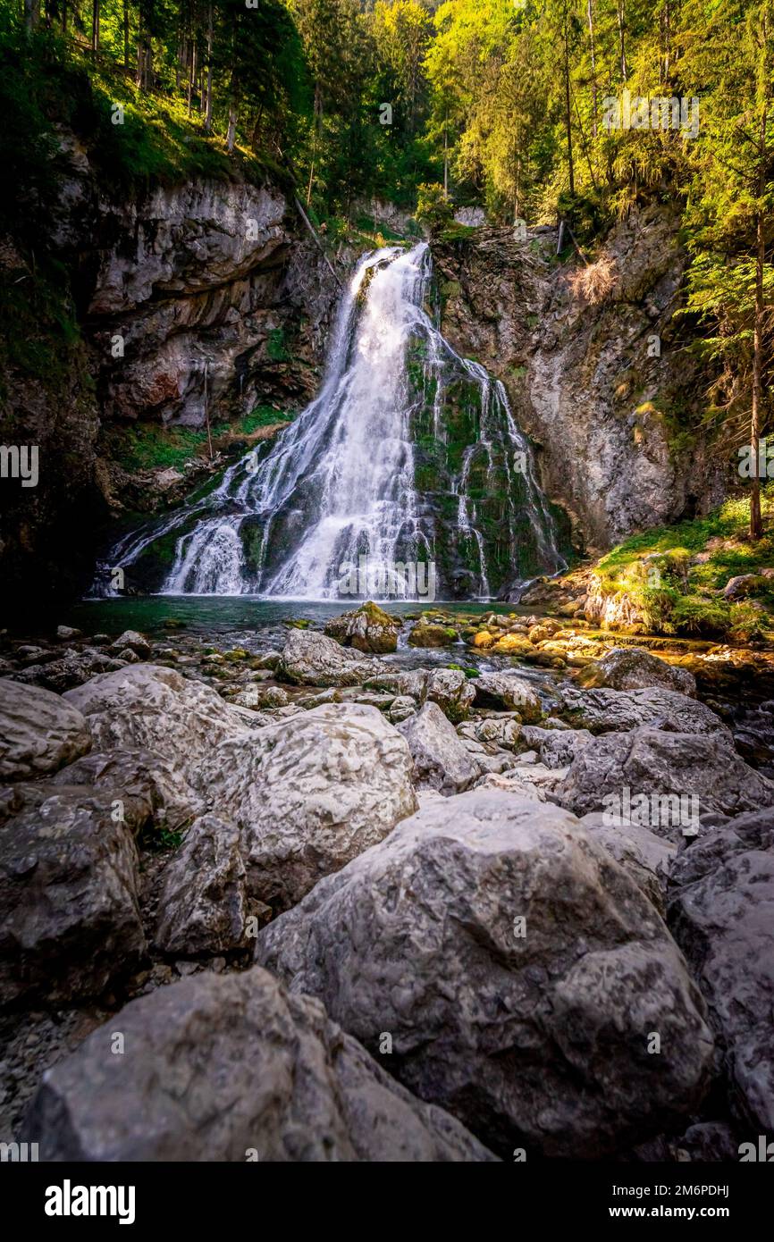 Gollinger Waterfalls near Salzburg in Austria Stock Photo - Alamy