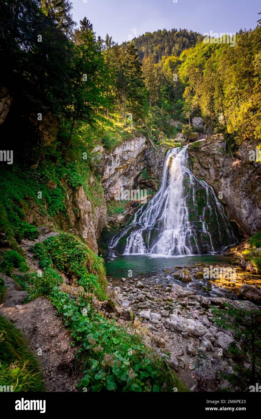 Gollinger Waterfalls near Salzburg in Austria Stock Photo - Alamy