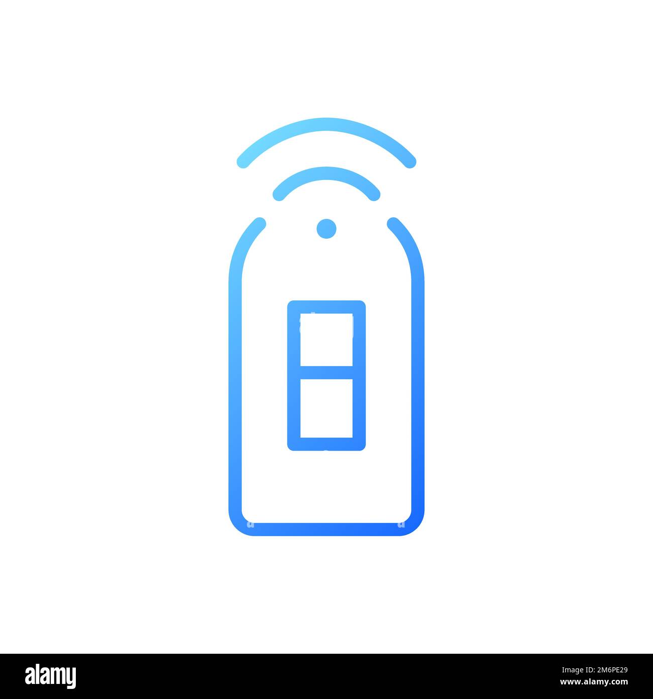 Smart light switch pixel perfect gradient linear vector icon Stock ...