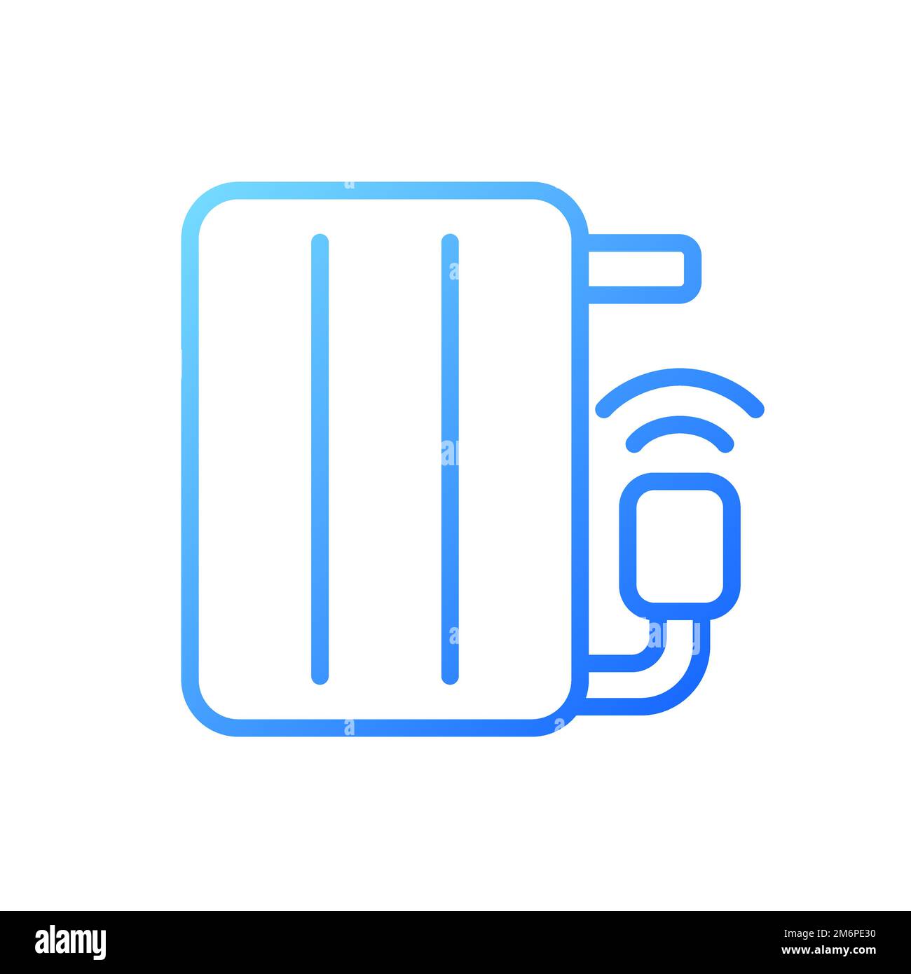 Smart radiator pixel perfect gradient linear vector icon Stock Vector Image & Art - Alamy