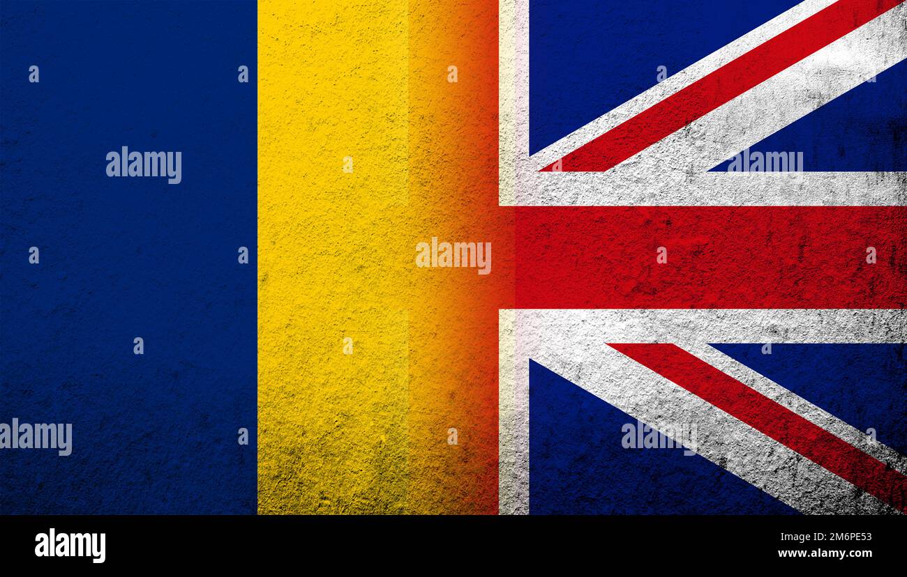 National flag of United Kingdom (Great Britain) Union Jack with The ...