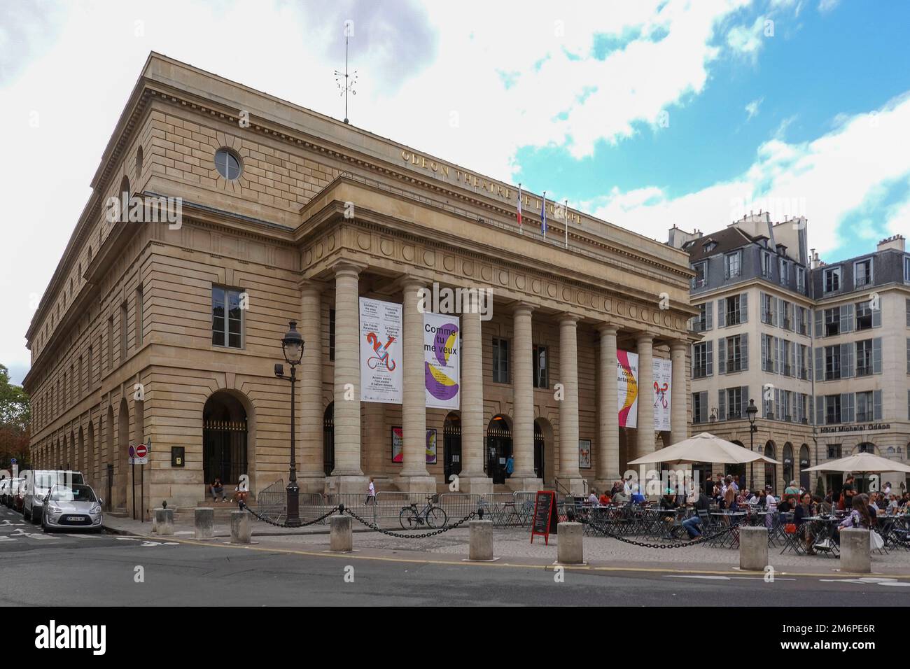 France, Paris, View of the Odeon Theatre de l'Europe (Theatre de l ...