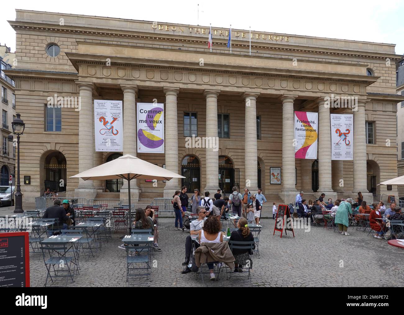 France, Paris, View of the Odeon Theatre de l'Europe (Theatre de l ...