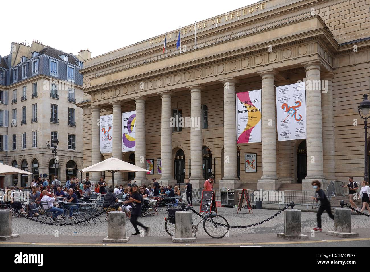 France, Paris, View of the Odeon Theatre de l'Europe (Theatre de l ...