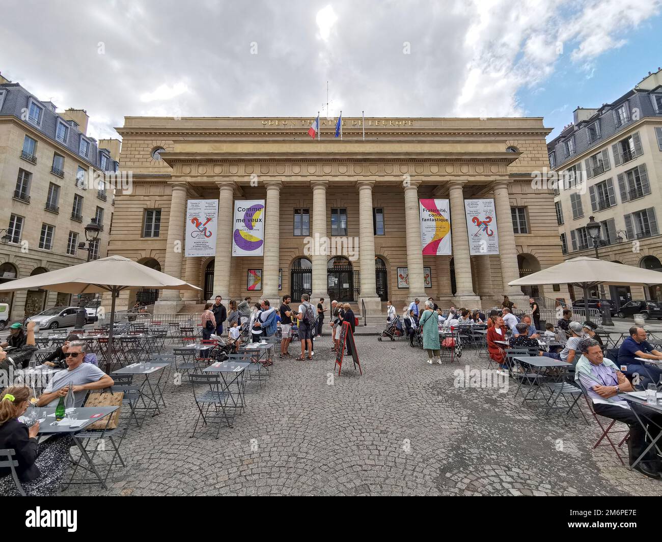 France, Paris, View of the Odeon Theatre de l'Europe (Theatre de l ...