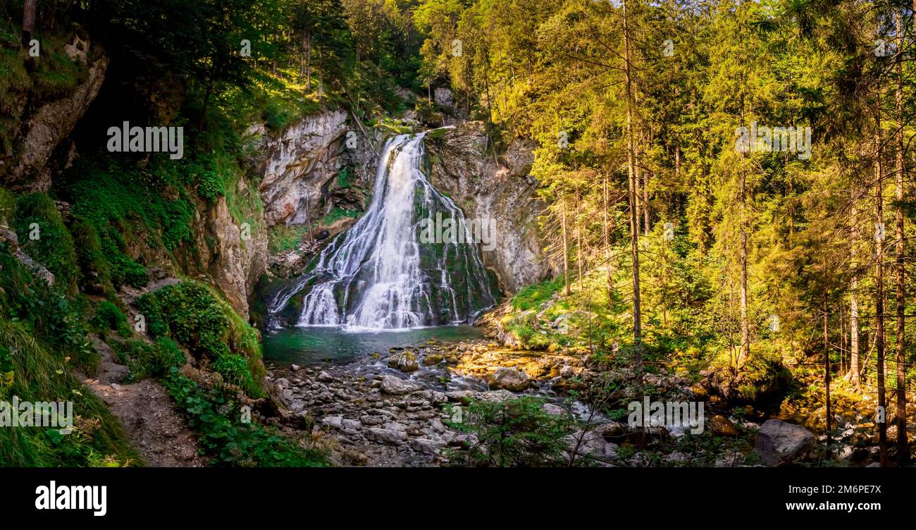 Gollinger Waterfalls near Salzburg in Austria Stock Photo - Alamy