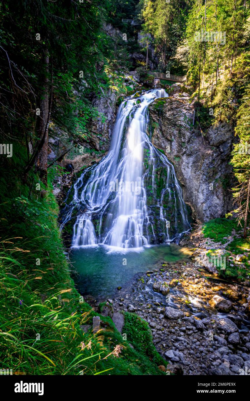 Gollinger Waterfalls near Salzburg in Austria Stock Photo - Alamy