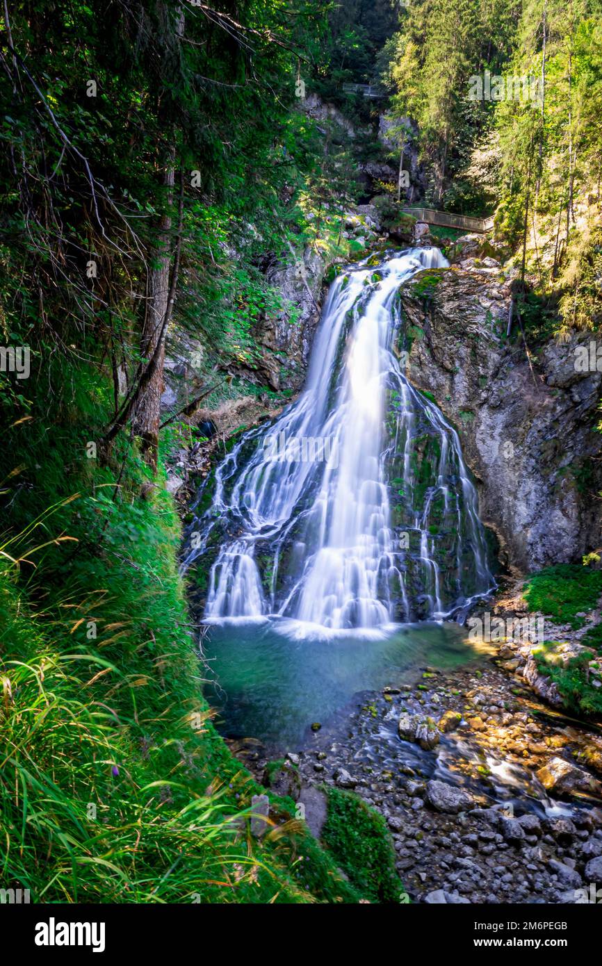Gollinger Waterfalls near Salzburg in Austria Stock Photo - Alamy