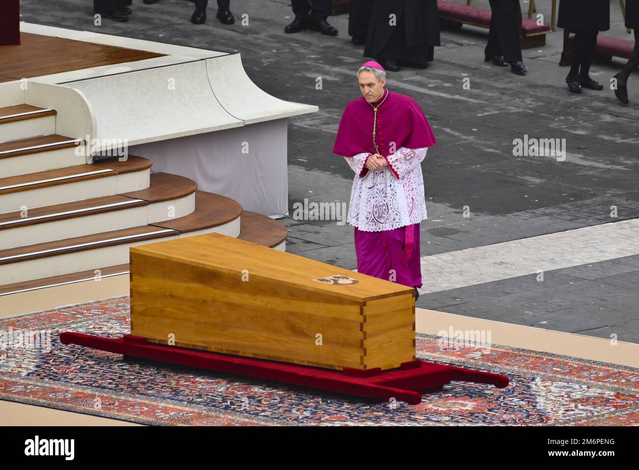Vatican. 05th Jan, 2023. Archbishop Georg Gaenswein during the Funeral ...