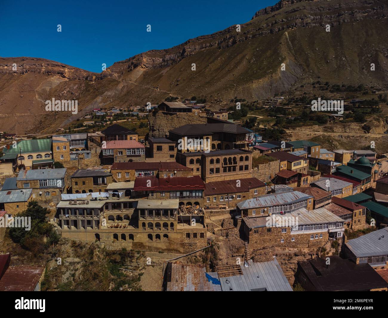 houses of different times in the ancient mountain village of Chokh in ...