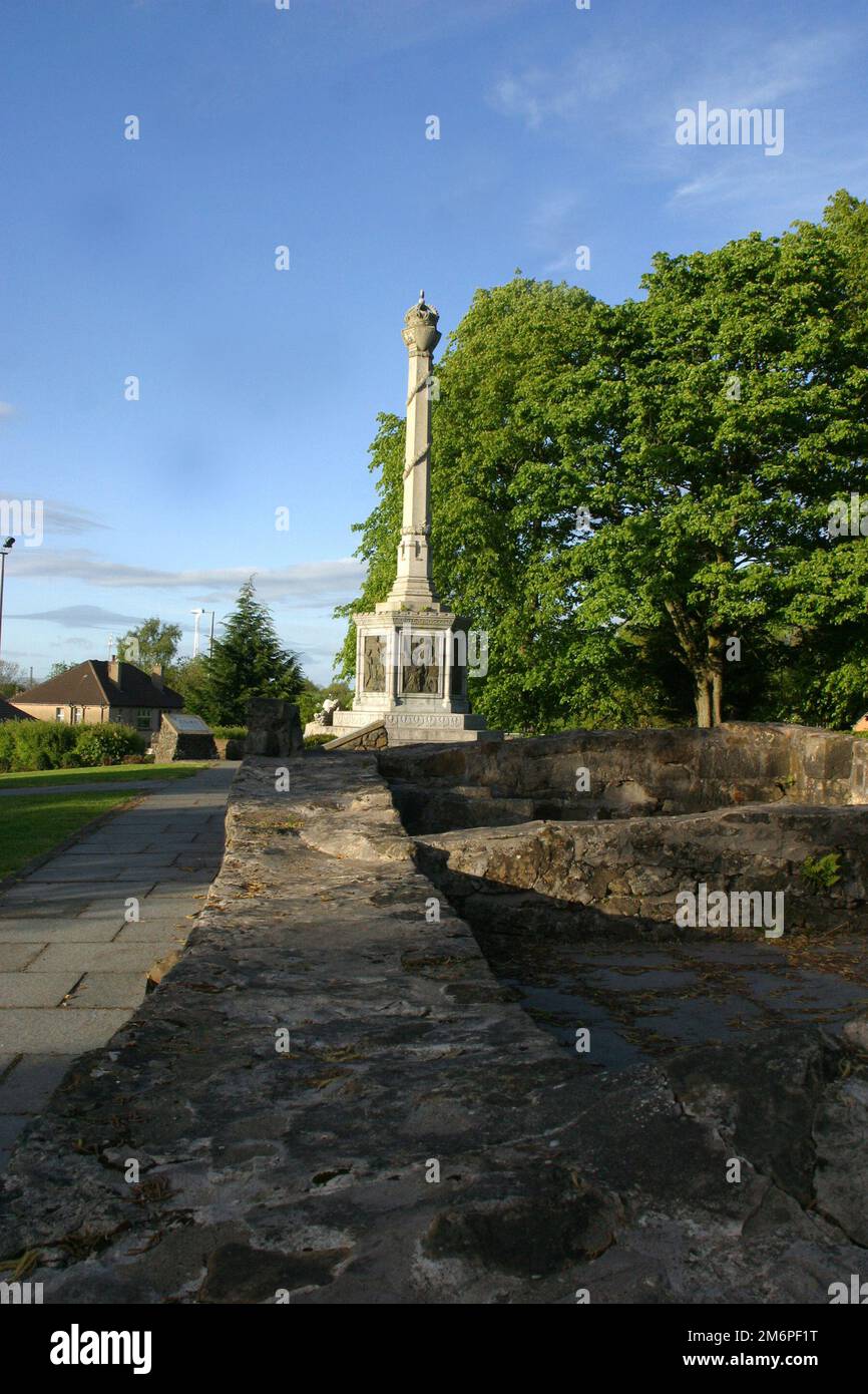 Renfrewshire Wallace Monument Elderslie, Johnstome, Scotland, UK. This ...