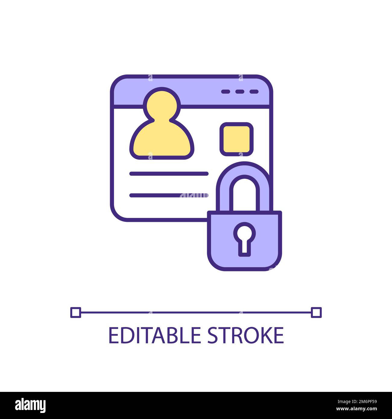 Protecting personal information RGB color icon Stock Vector Image & Art ...