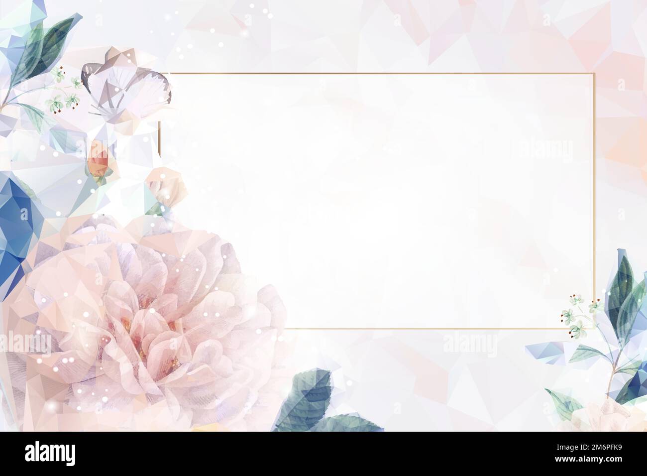 Flower pink background wallpaper vector Stock Vector Image & Art - Alamy