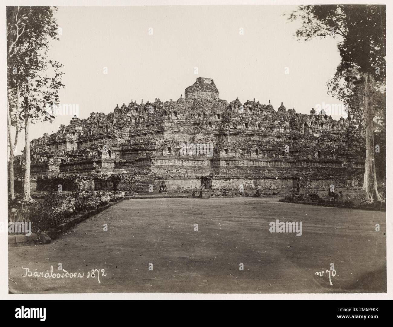 19th century photograph: Borobodur Temple, Java, Indonesia Stock Photo ...
