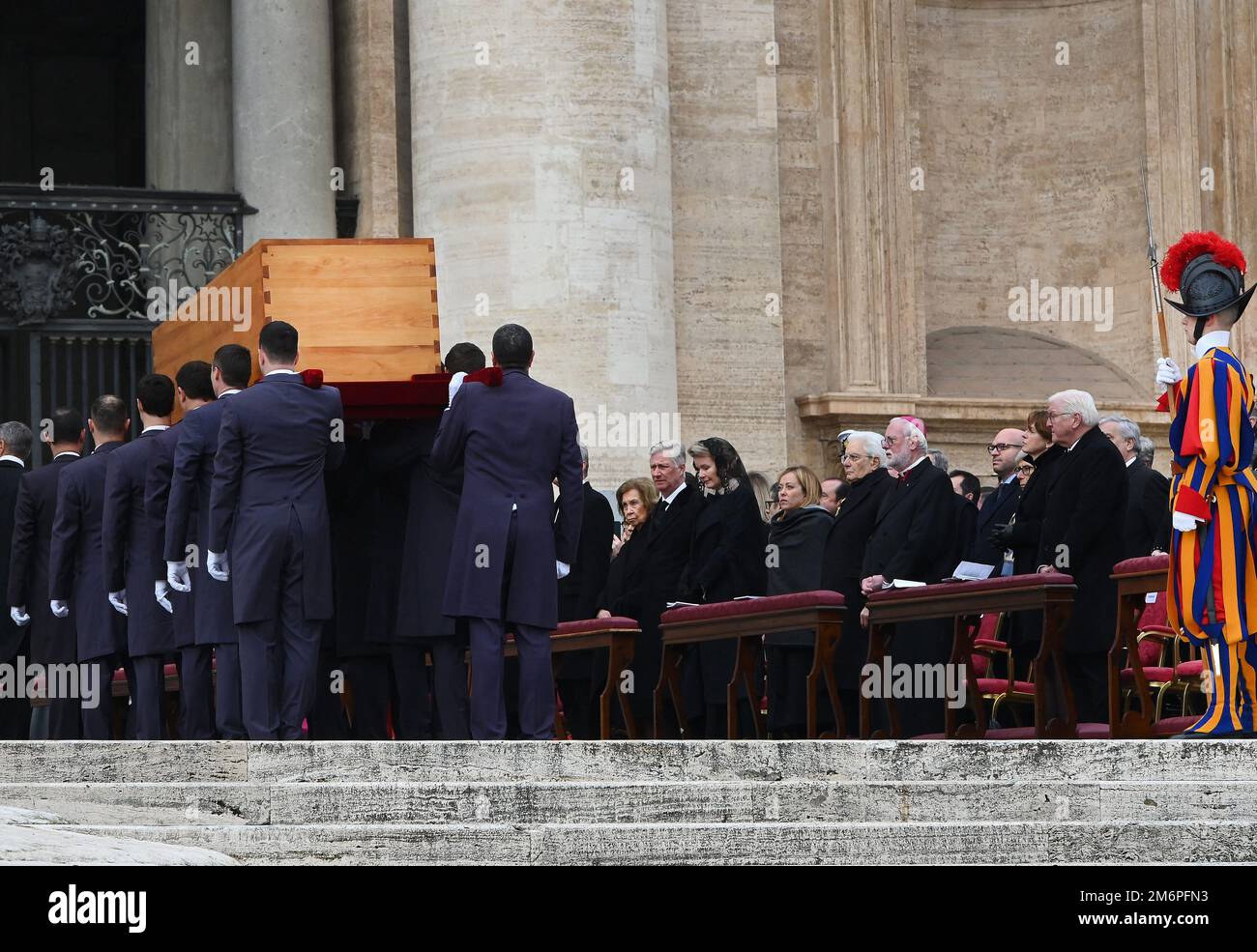 Sofia of Spain, King Philippe and queen Mathilde of Belgium, Italian ...