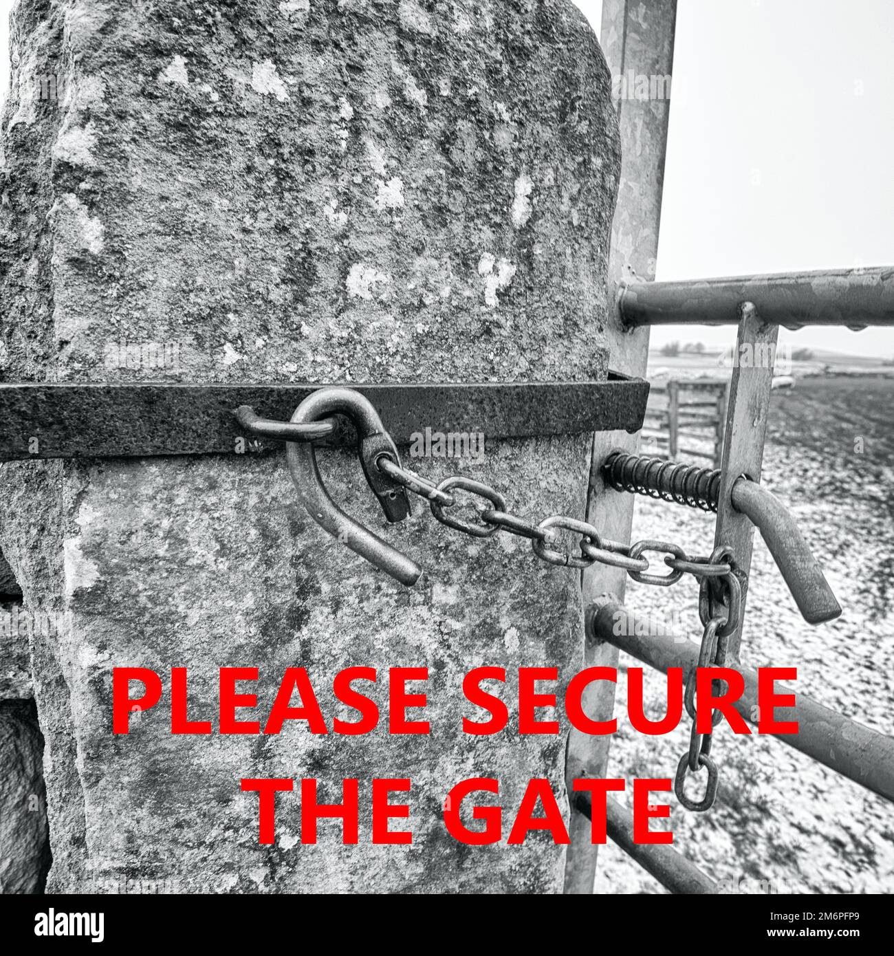 Farming life, Keep livestock safe and farm gates securely closed Stock ...