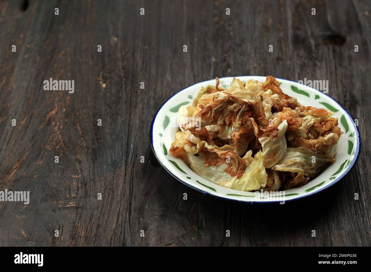 Kol Goreng or Fried White Cabbage, Penyetan Side Dish. Concept ...