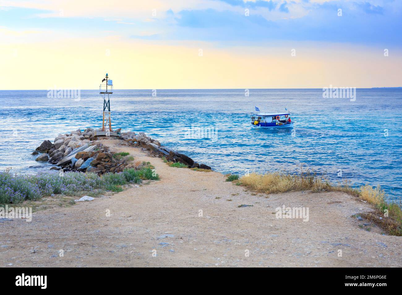 Port of Nea Potidea, Chalkidiki, Greece Stock Photo - Alamy