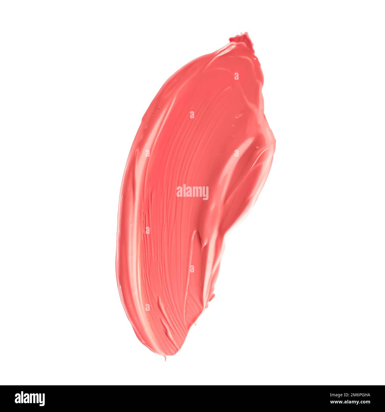 Pastel coral beauty swatch, skincare and makeup cosmetic product sample ...