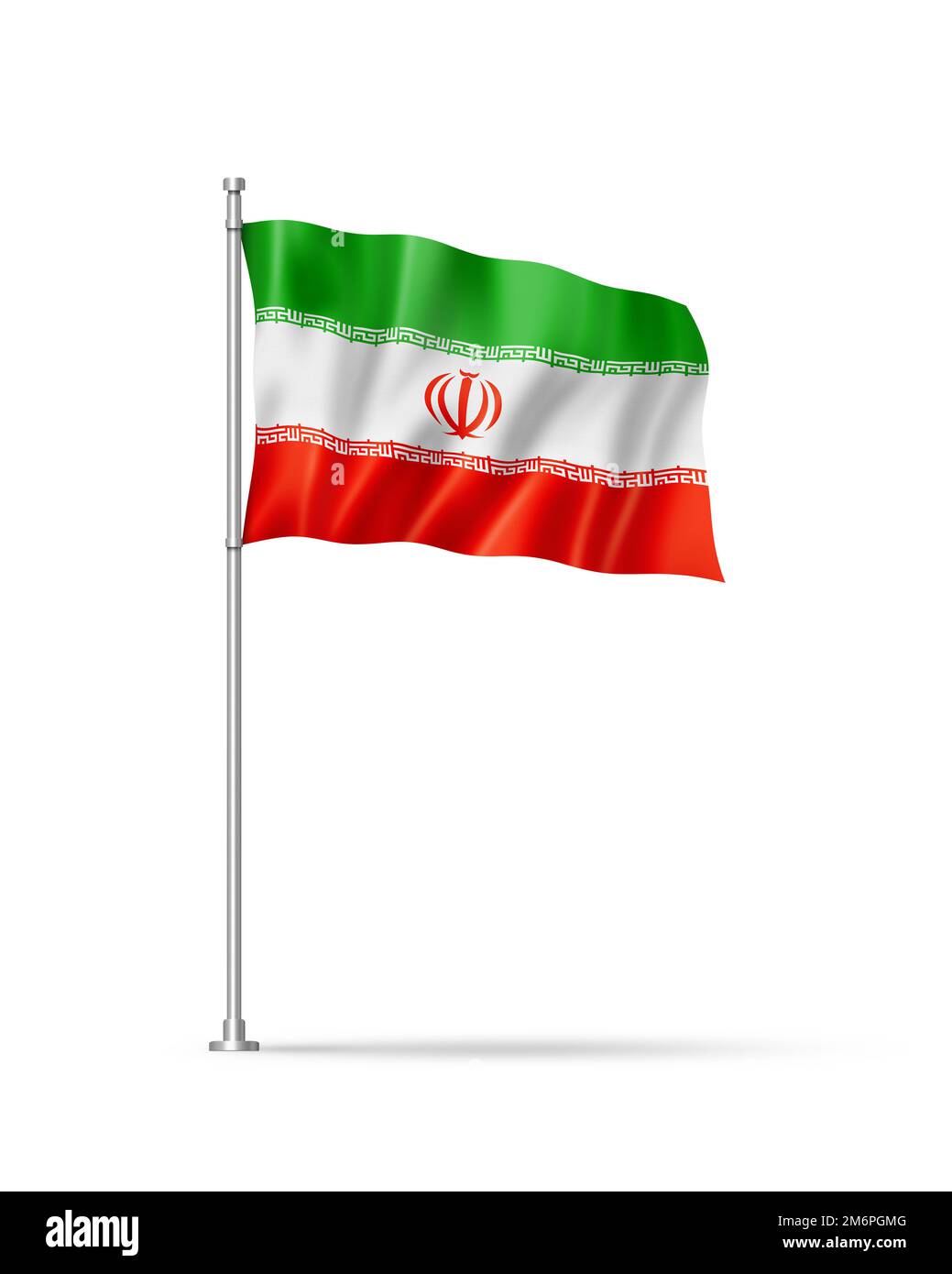 Flag iran on flagpole hi-res stock photography and images - Alamy