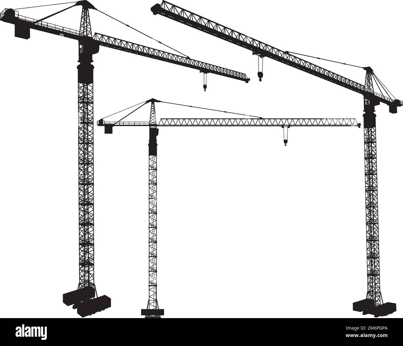 Crane vector Black and White Stock Photos & Images - Alamy