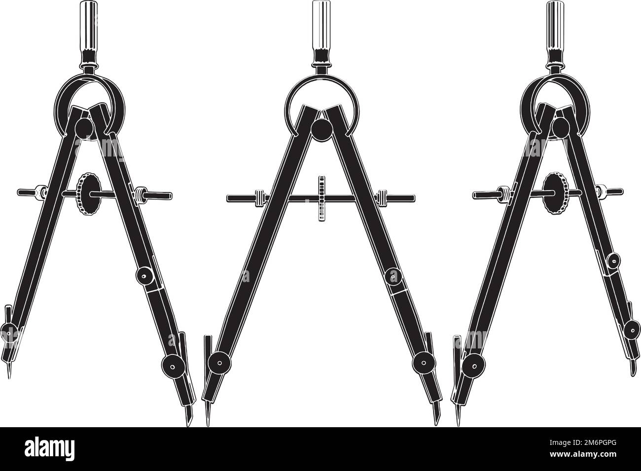 Drawing Compass Vector Stock Vector Image & Art - Alamy