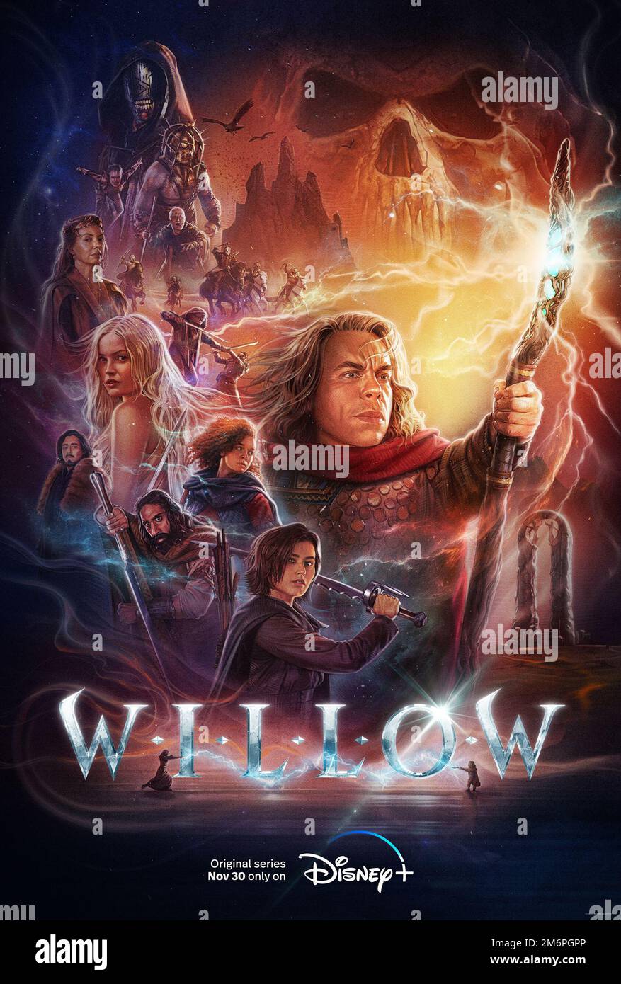 Willow poster Warwick Davis Stock Photo - Alamy