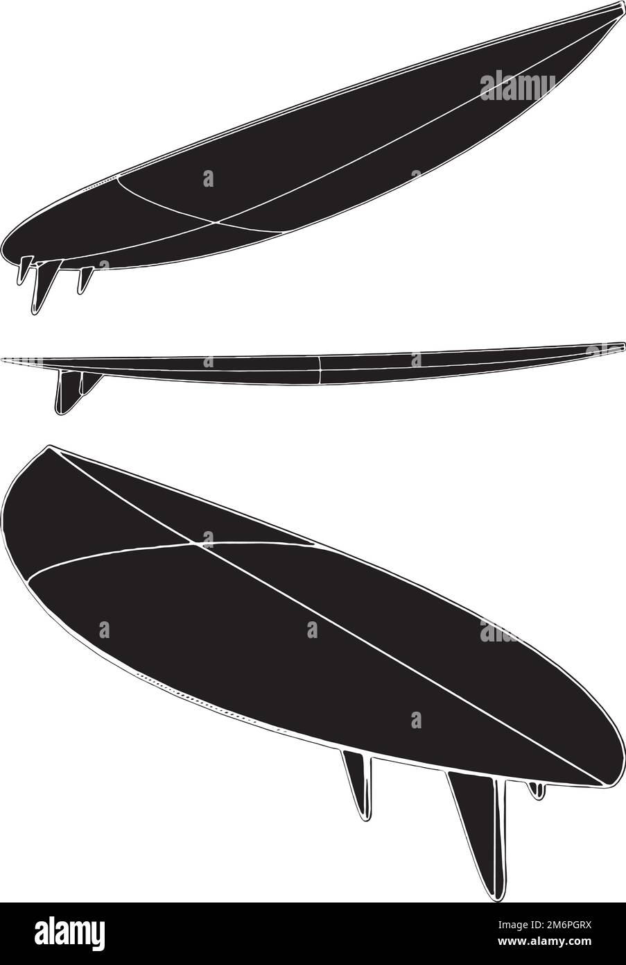 Surf Board Vector Stock Vector Image & Art - Alamy