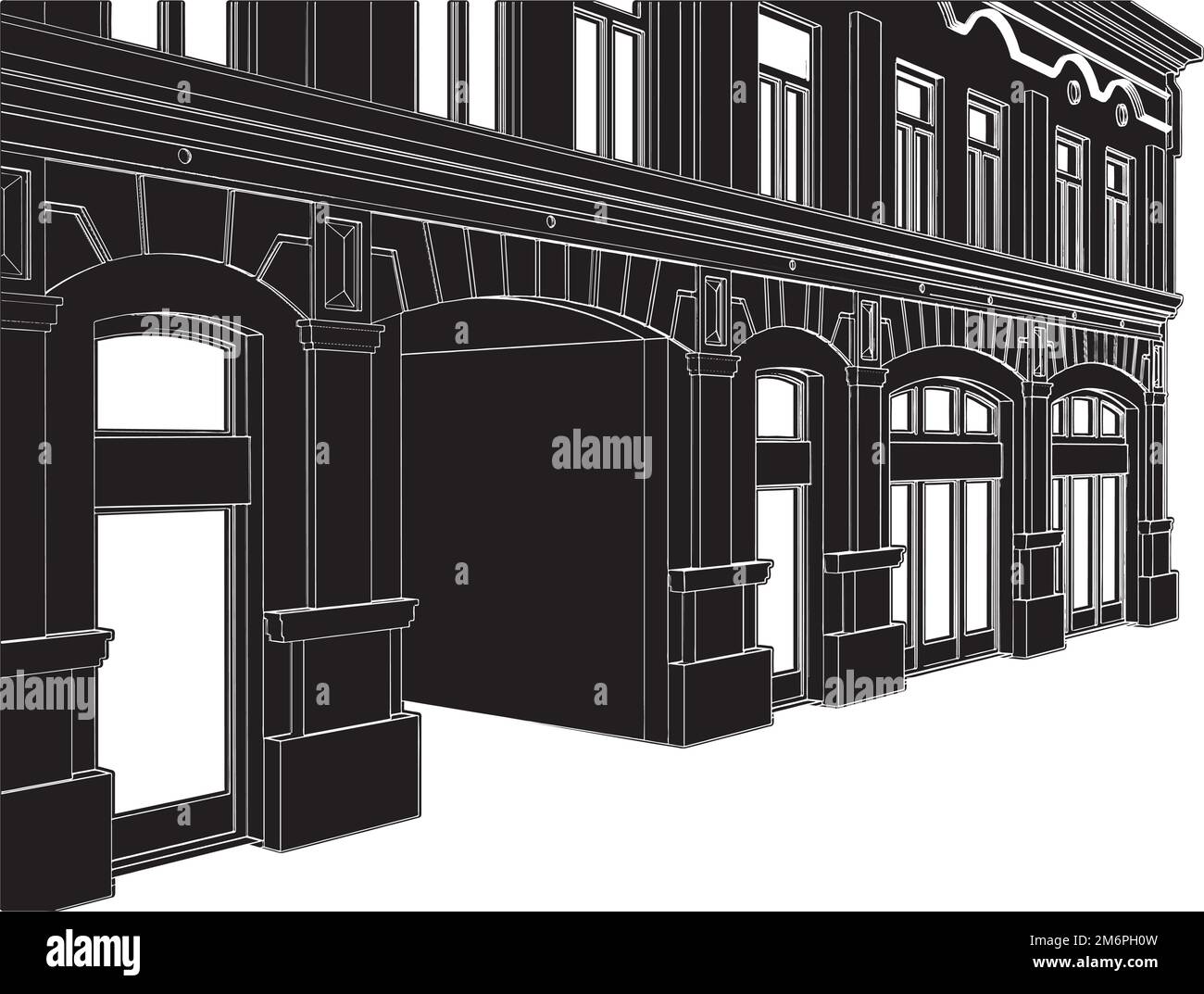 Building Eclectic House Vector Stock Vector Image & Art - Alamy